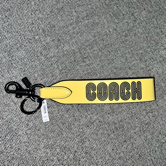 Coach | Accessories | Coach Wrist Keychain Key Fob In Yellow With ...